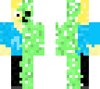 Half Creeper and Half Handsome Boy | Minecraft Skin