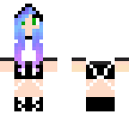 cute purple girl | Minecraft Skin