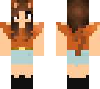 meifwa skin cat girl with bun | Minecraft Skin