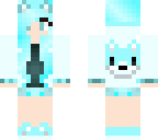 Ice Wolf Girl | Minecraft Skin