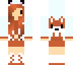 Chibi fox girl | Minecraft Skin