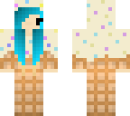 Chibi Ice Cream exclamation mark | Minecraft Skin