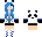 dark blue panda | Minecraft Skin