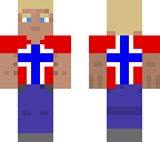 norwegian flag | Minecraft Skin
