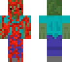 blood covered zombie | Minecraft Skin