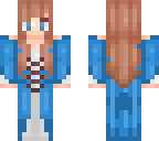 Blue Medieval Villager Female | Minecraft Skin