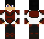 Dyed Red Leather Armour Knight | Minecraft Skin