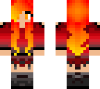 Lava girl | Minecraft Skin