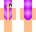 Purple Hair Girl Skin Base | Minecraft Skin