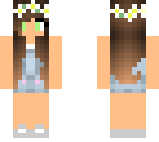 Flower Crown Swirl Hair | Minecraft Skin
