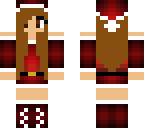 neck derp santa girl | Minecraft Skin