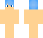 Boy skin base blue hair blue eyes | Minecraft Skin