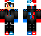 Ice Fire Man | Minecraft Skin