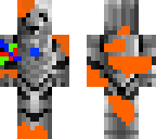 damaged cyberman | Minecraft Skin