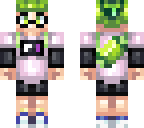 Inkling Boy Lime | Minecraft Skin