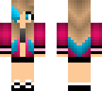 PinkBlue DJ Girl | Minecraft Skin
