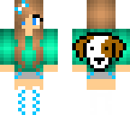 Cute Dog Girl | Minecraft Skin