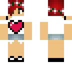 Pixie Cut Heart Girl | Minecraft Skin