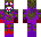 Bloody Springtrap with Purple Guy Inside | Minecraft Skin