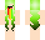 Midori Gurin puking rainbows | Minecraft Skin
