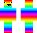 Rainbow Derp Skin | Minecraft Skin