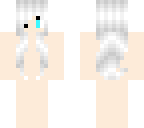 White Hair Girl Skin Base | Minecraft Skin
