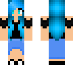 Cute Blue Girl | Minecraft Skin