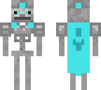 Diamond skeleton | Minecraft Skin