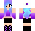 Cute Purple Girl | Minecraft Skin