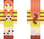Anime Yellow cat girl | Minecraft Skin