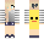 Cute Girl With Duck Cape | Minecraft Skin
