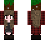 Girl carrying block | Minecraft Skin