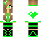 Modest Heart Girl | Minecraft Skin