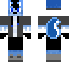 Modern Blue Wolf Boy | Minecraft Skin
