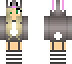 bugs bunny girl | Minecraft Skin