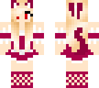 Cute Pink Cat Girl | Minecraft Skin
