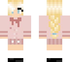 Pink Kawaii School Girl Plait | Minecraft Skin