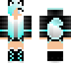 Ice Wolf Girl | Minecraft Skin