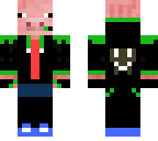 varken met stropdas en blauwe sc***nen | Minecraft Skin