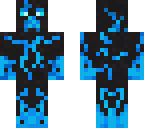 new blue lava creeper | Minecraft Skin