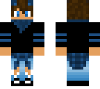 Blue Wolf Boy | Minecraft Skin