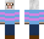 Undertale Frisk As Sheep | Minecraft Skin