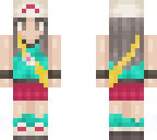 Pokemon Trainer Leaf from FireRed and LeafGreen | Minecraft Skin