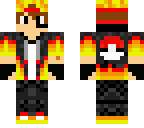 Fire Type Pokemon Trainer | Minecraft Skin