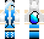 Blue Wolf Girl | Minecraft Skin