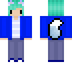 blue wolf boy | Minecraft Skin