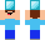 derpy steve holding diamond block | Minecraft Skin