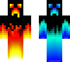 Lava creeper head | Minecraft Skin