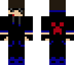 Red And Blue Gamer | Minecraft Skin