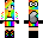 Nyan Wolf Girl | Minecraft Skin